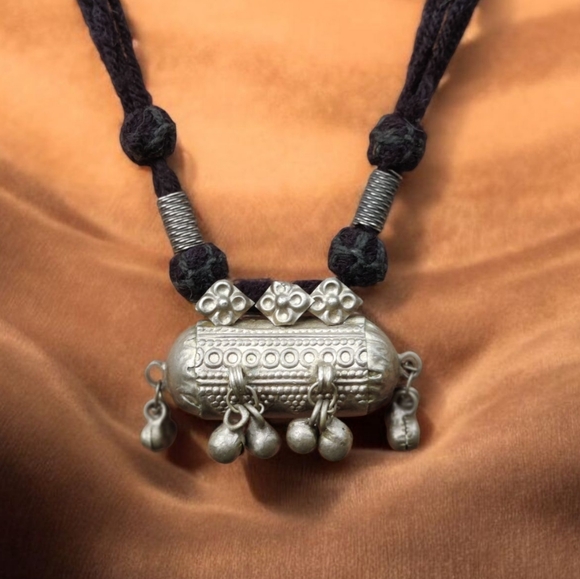 Antique | Jewelry | Antique Tribal Old Silver Taviz Amulet Pendant ...